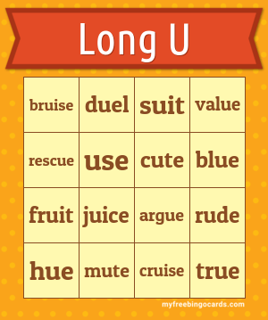 Long U Bingo