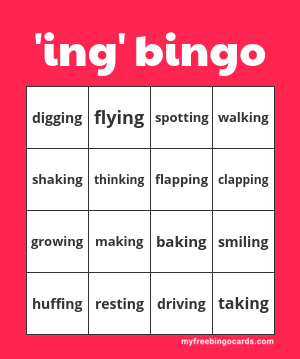 'ing' bingo