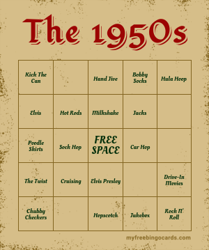The 1950s Bingo