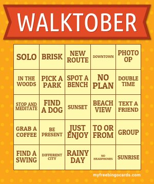 WALKTOBER BINGO