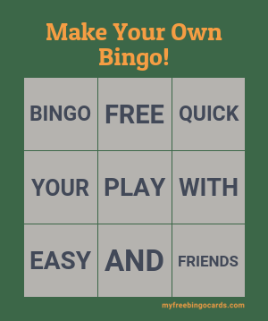 Make Your Own Bingo!