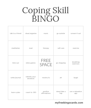 Coping Skill BINGO