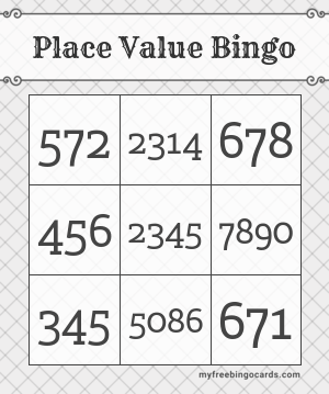 Print 100+ Place Value Bingo Cards