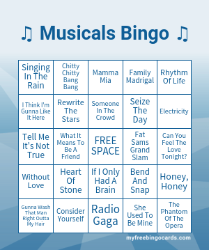 Musicals Bingo ♫