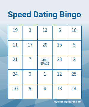 Speed Dating Bingo