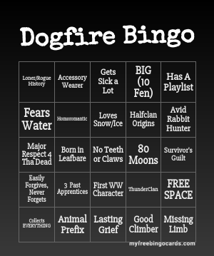 Dogfire Bingo