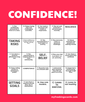 CONFIDENCE! BINGO