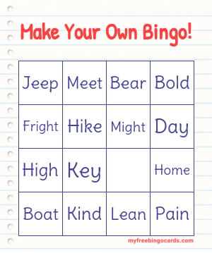 Make Your Own Bingo!