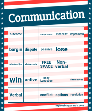 Print 100+ Communication Bingo Cards