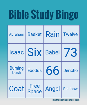 Bible Study Bingo