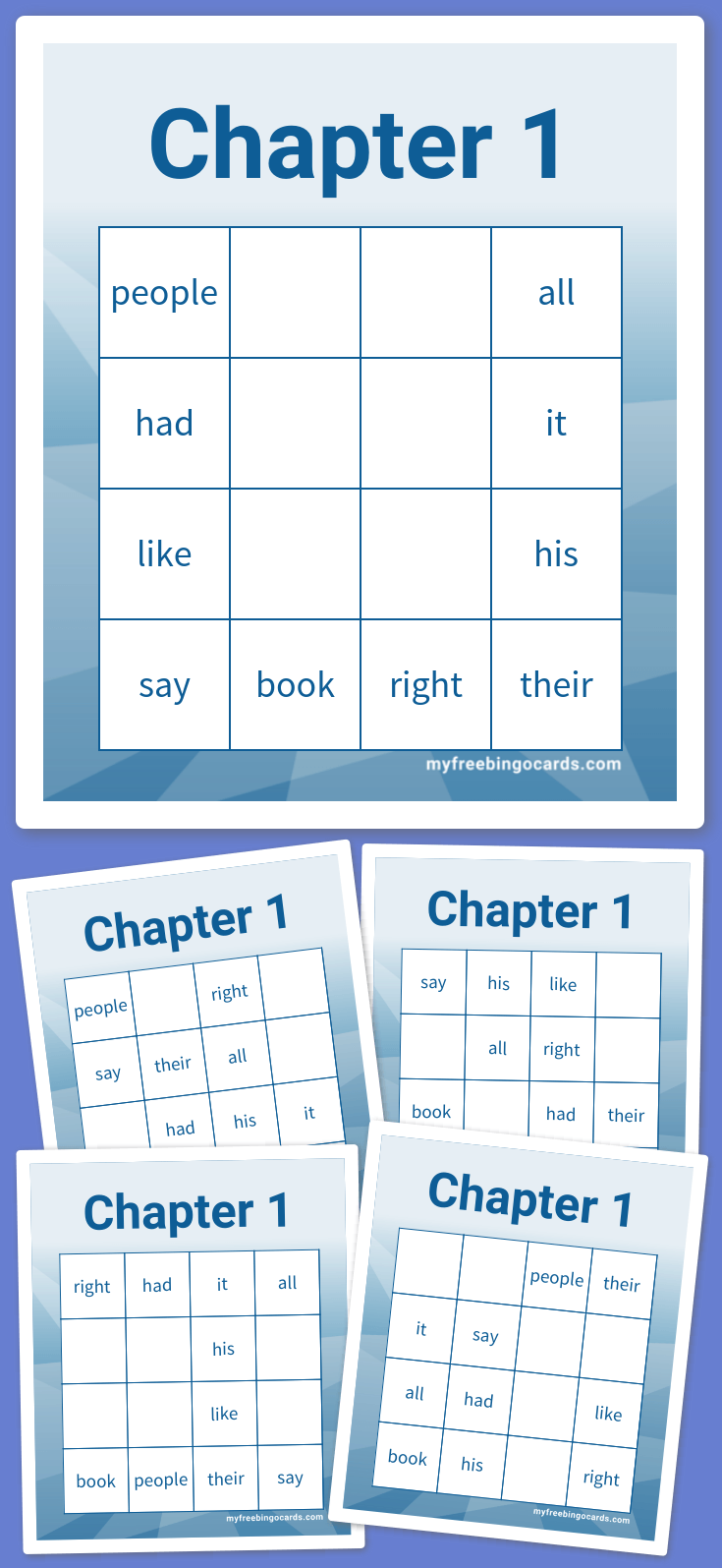 Virtual Chapter 1 Bingo