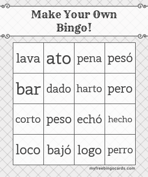 Make Your Own Bingo!