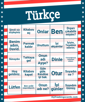 Türkçe Bingo