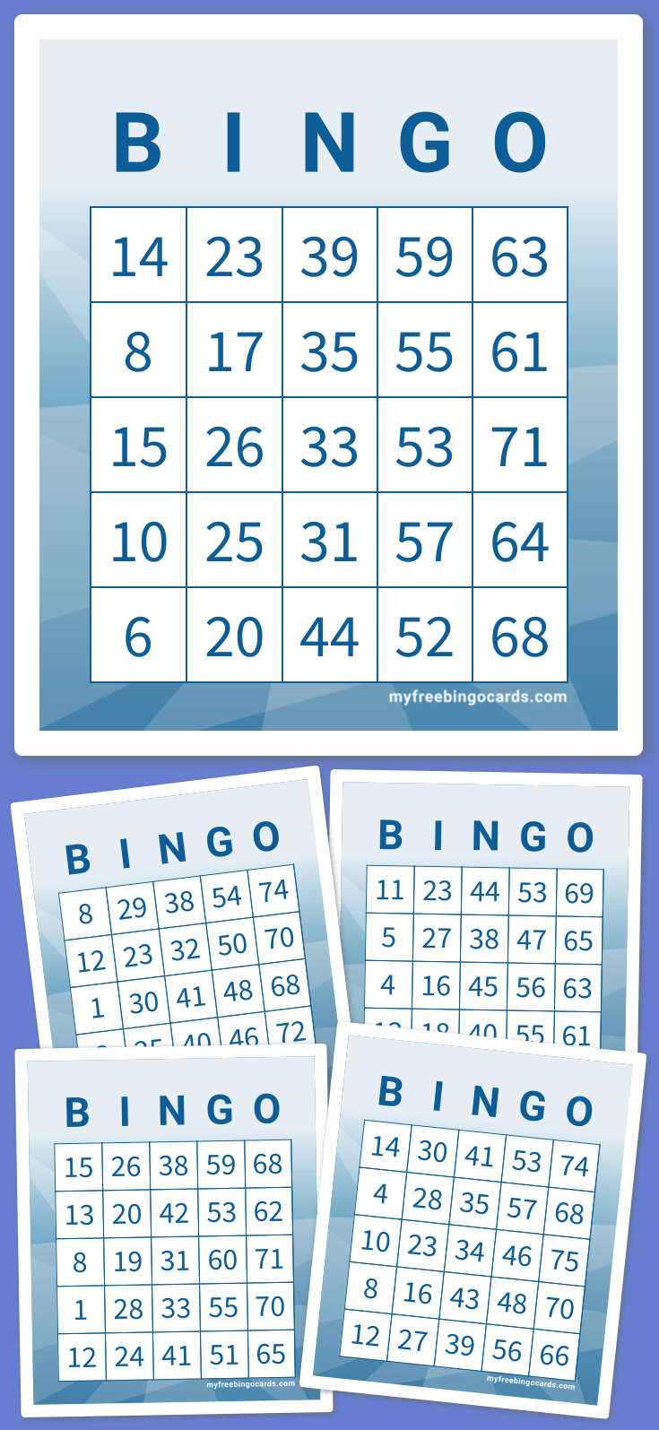 Virtual 1-75 Number Bingo