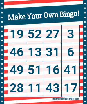 Make Your Own Bingo!