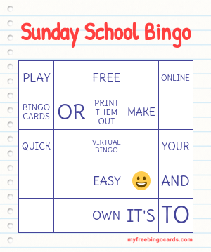 Sunday School Bingo