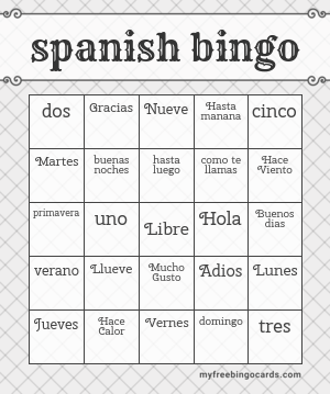 spanish bingo