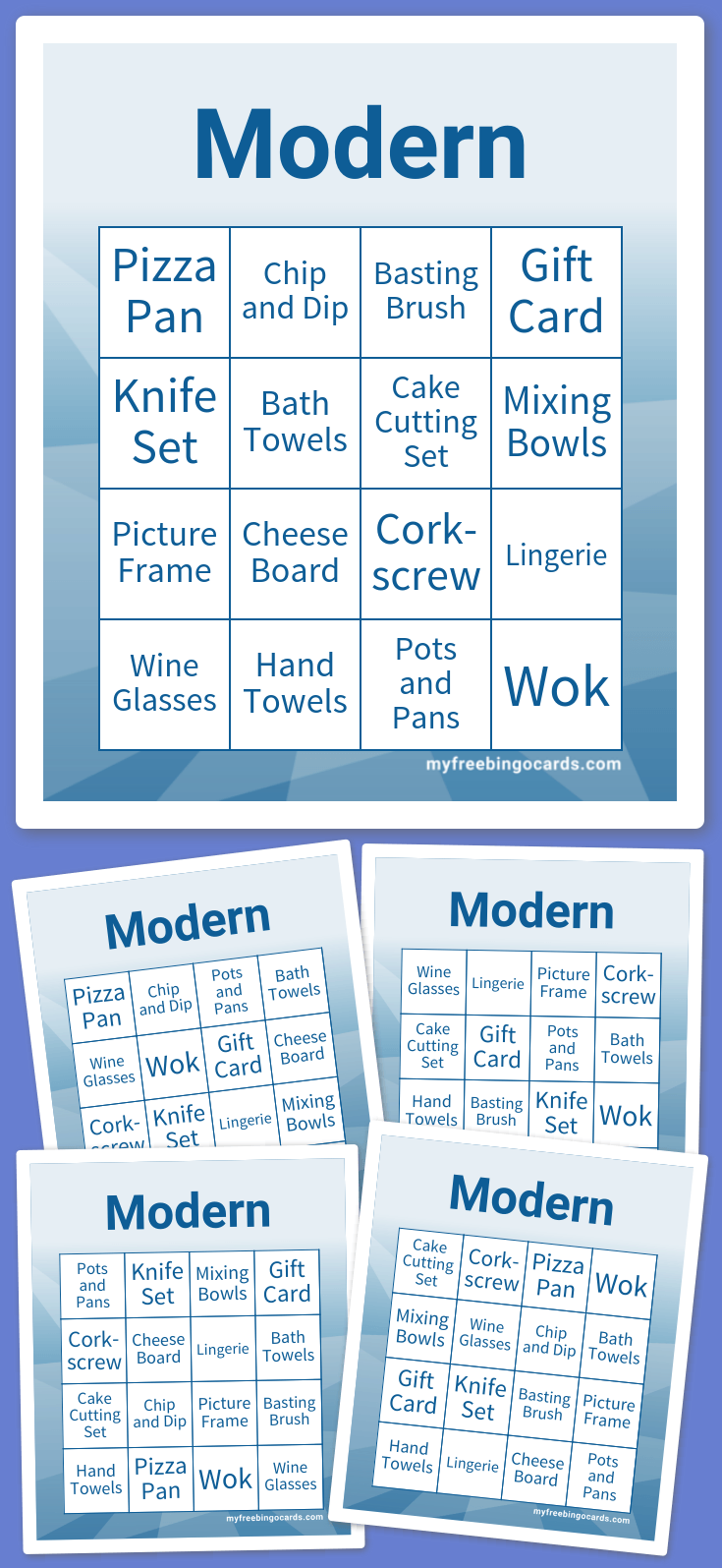 Virtual Modern Bingo