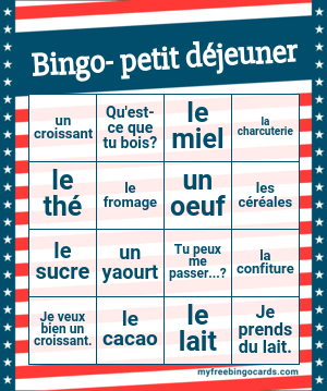 Bingo- petit déjeuner