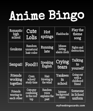 Anime Bingo