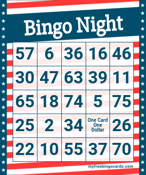 Print 100+ Bingo Night Cards