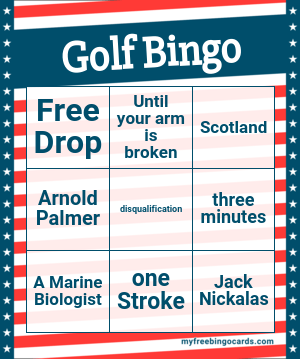 Golf Bingo