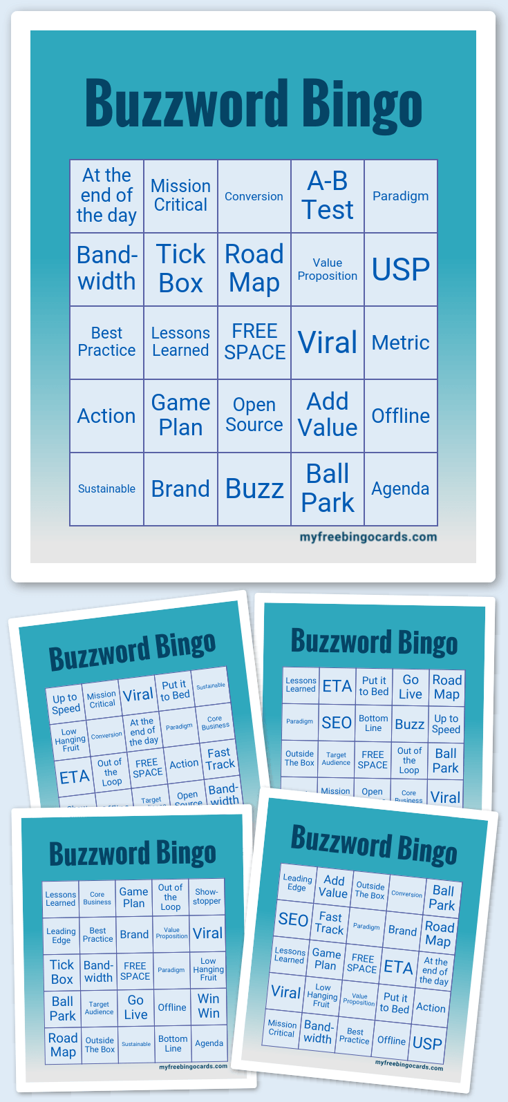 Virtual Buzzword Bingo