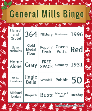 General Mills Bingo