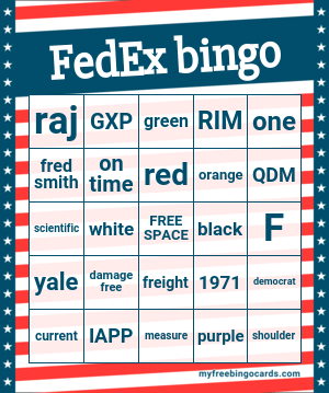 FedEx bingo