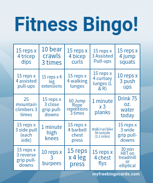 Fitness Bingo!