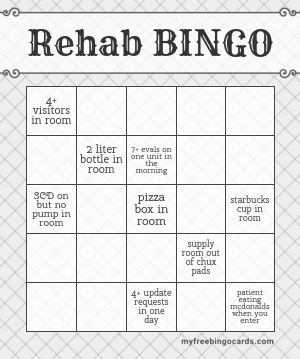 Rehab BINGO