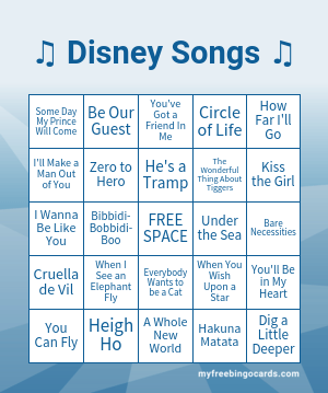Disney Songs ♫ Bingo