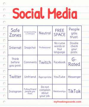 Social Media Bingo