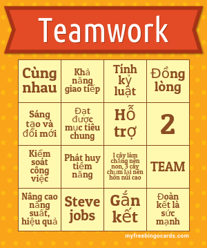 Teamwork Bingo