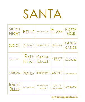 SANTA BINGO