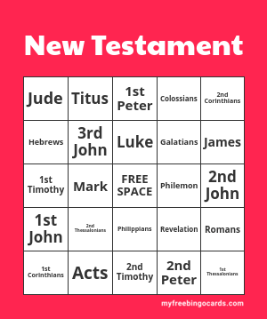 New Testament Bingo