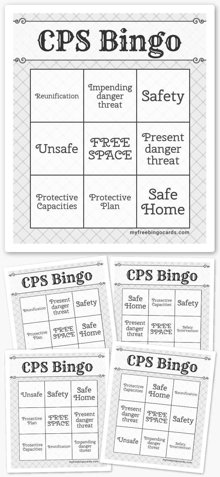 Virtual CPS Bingo