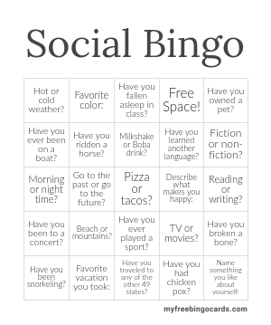 Social Bingo