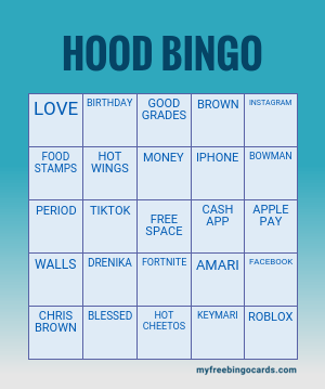 HOOD BINGO