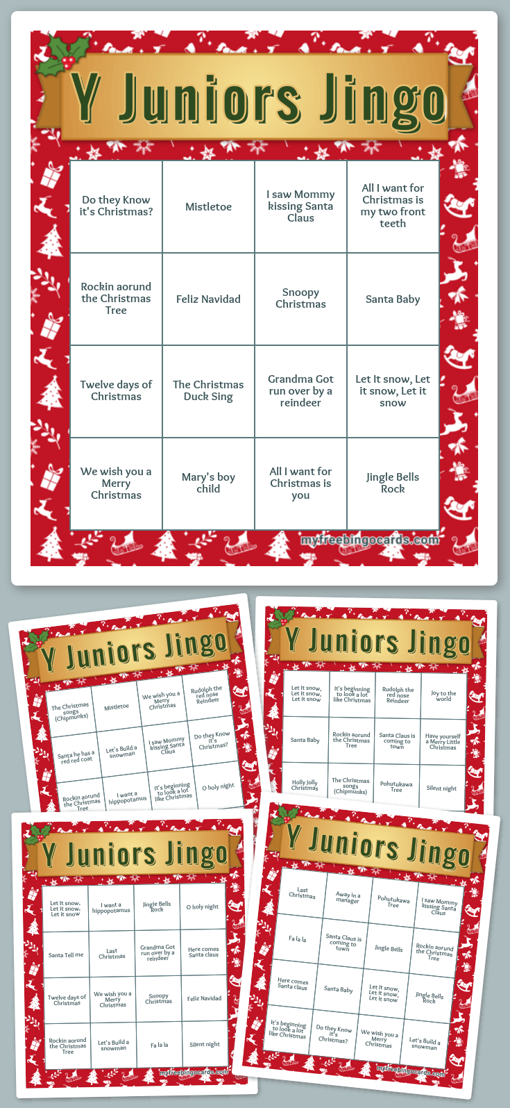 Virtual Y Juniors Jingo Bingo