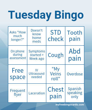 Tuesday Bingo