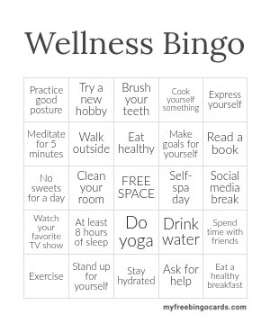Wellness Bingo