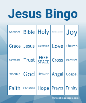 Print 100+ Jesus Bingo Cards