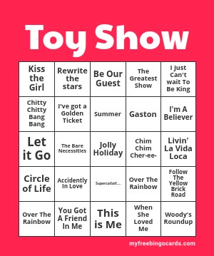 Toy Show Bingo