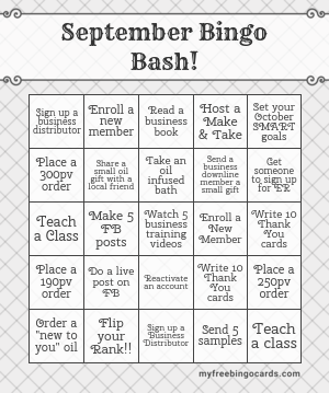 September Bingo Bash!