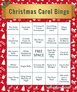 Christmas Carol Bingo