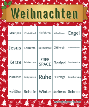 Weihnachten Bingo