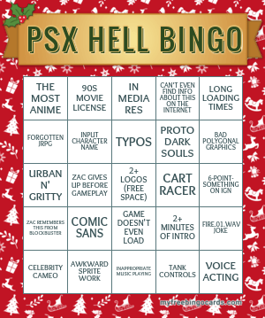 PRINT 100+ PSX HELL BINGO CARDS