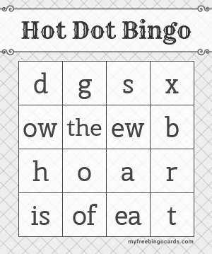 Hot Dot Bingo