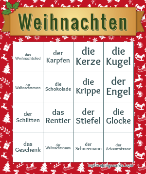 Weihnachten Bingo